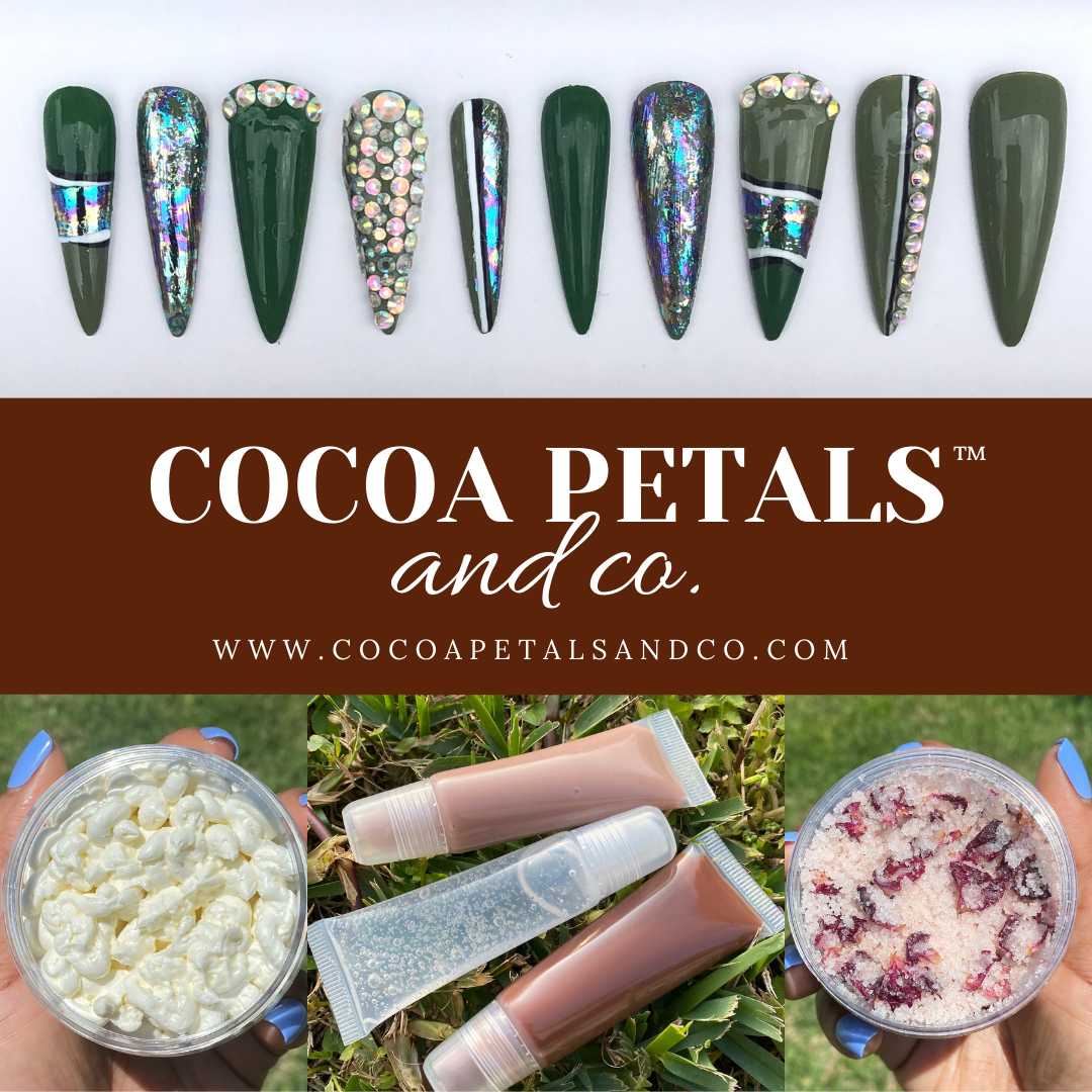 COCOA PETALS AND CO.™,: LUXURY PRESS-ON NAILS AND SELF-CARE BRAND